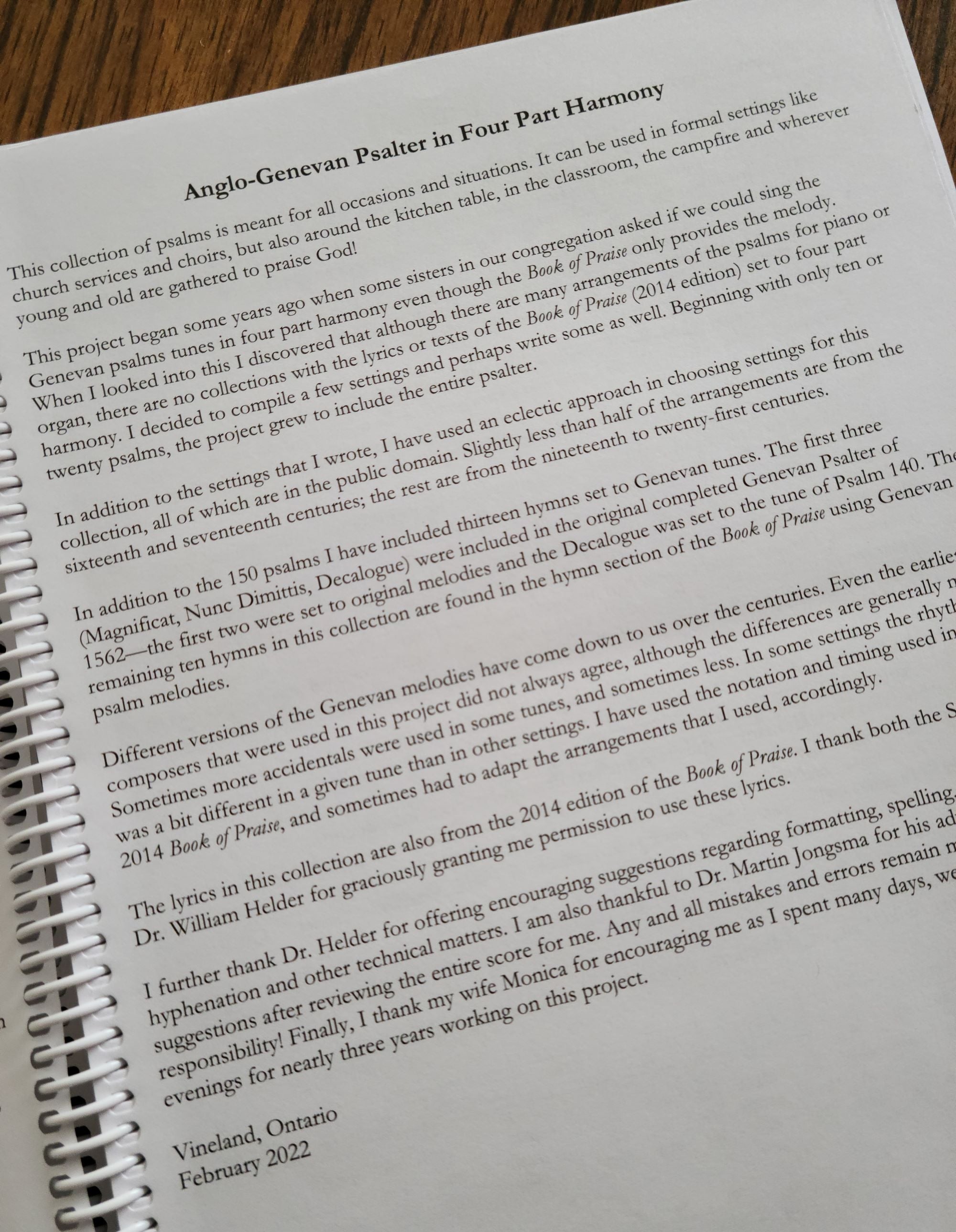 Anglo-Genevan Psalter in Four Part Harmony – Reformed Christian Books